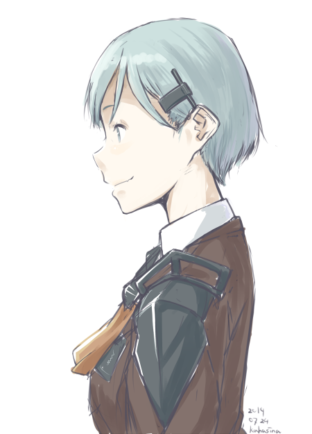 The Big ImageBoard (TBIB) - alternate hair length alternate hairstyle green hair hair ornament ...