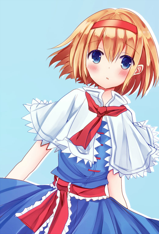 The Big ImageBoard (TBIB) - 1girl :o alice margatroid asanagi kurumi (panda-doufu) belt blonde ...