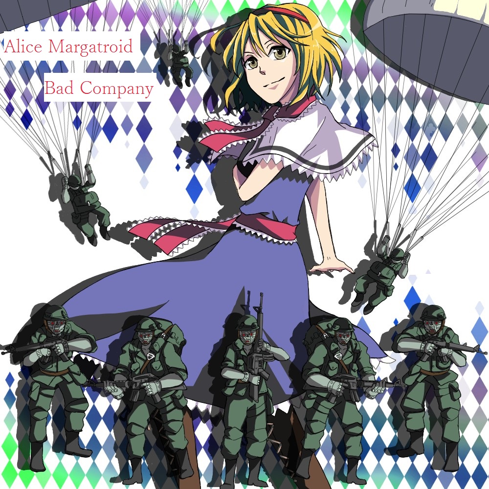 The Big ImageBoard (TBIB) - 1girl alice margatroid assault rifle bad company (stand) blonde hair ...