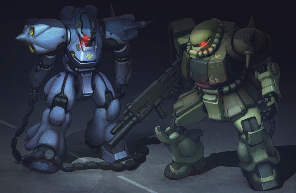The Big ImageBoard (TBIB) - artist request chain mine gun gundam gundam ...