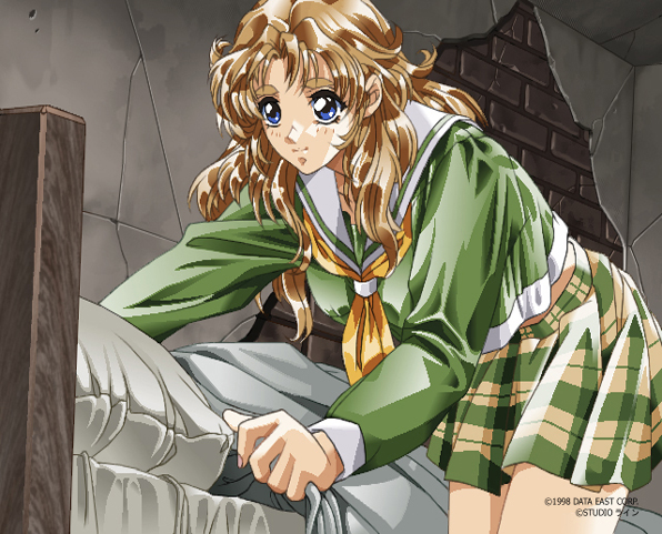 The Big Imageboard Tbib 1girl Bangs Bed Bed Sheet Bent Over Blonde Hair Blue Eyes Breasts