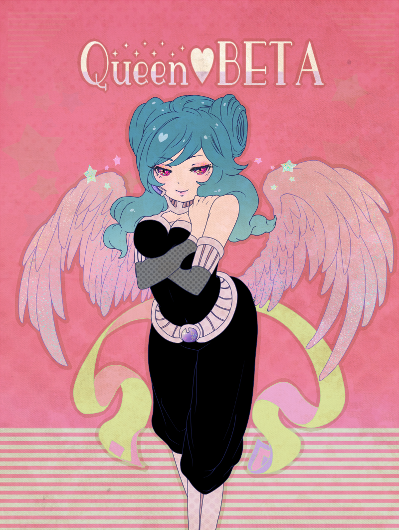 The Big ImageBoard (TBIB) - 1girl adapted uniform angel wings aqua hair bad id bad pixiv id bare ...