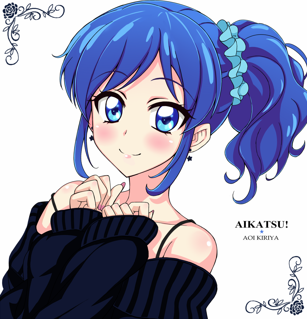 The Big ImageBoard (TBIB) - aikatsu! aikatsu! (series) bare shoulders blue eyes blue hair blush ...