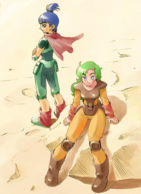 The Big ImageBoard (TBIB) - 2girls blue eyes blue hair boots crossed ...