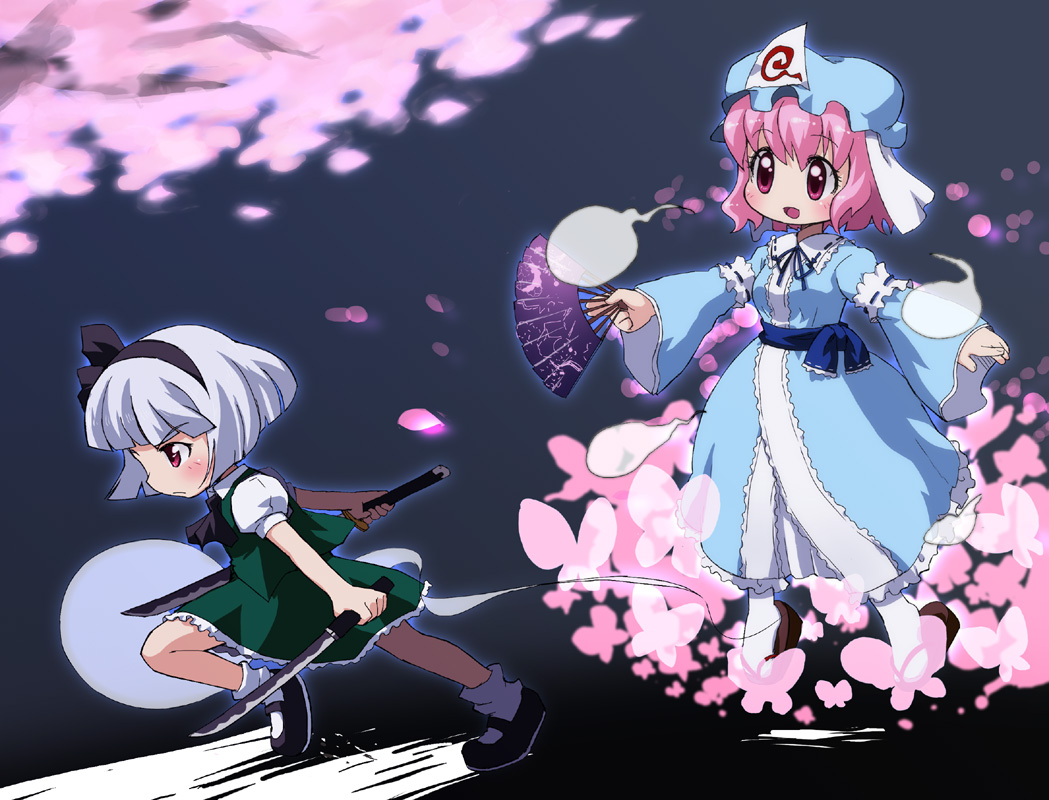 The Big Imageboard Tbib Blue Eyes Bug Butterfly Dual Wielding Fan