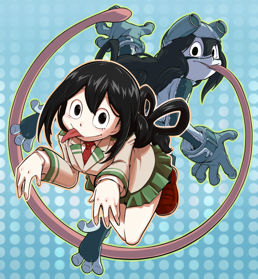 The Big Imageboard Tbib Asui Tsuyu Black Eyes Black Hair Bodysuit Boku No Hero Academia Dual