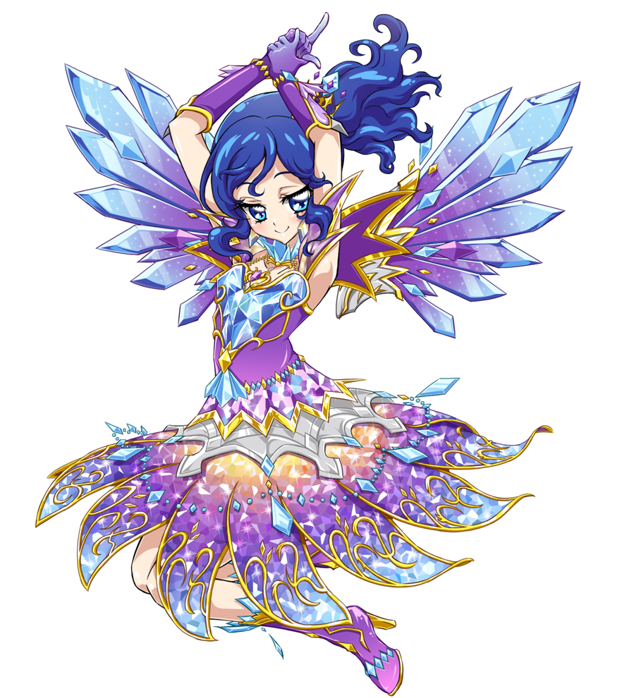 The Big ImageBoard (TBIB) - aikatsu! aikatsu! (series) arms up blue eyes blue hair blush boots ...