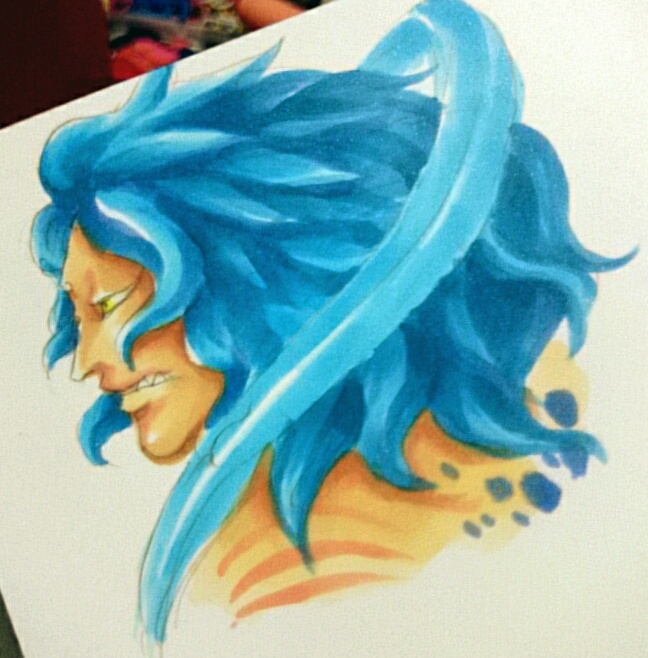 The Big ImageBoard (TBIB) - 1boy blue hair fishman island forehead ...