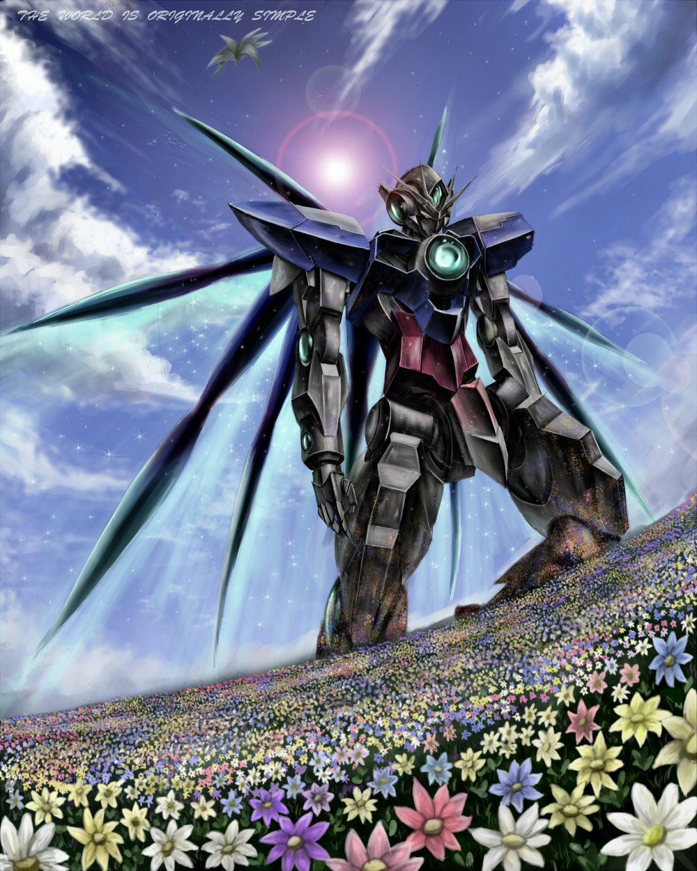 The Big ImageBoard (TBIB) - 00 qan[t] armor blue sky cloud commentary request day field flower ...