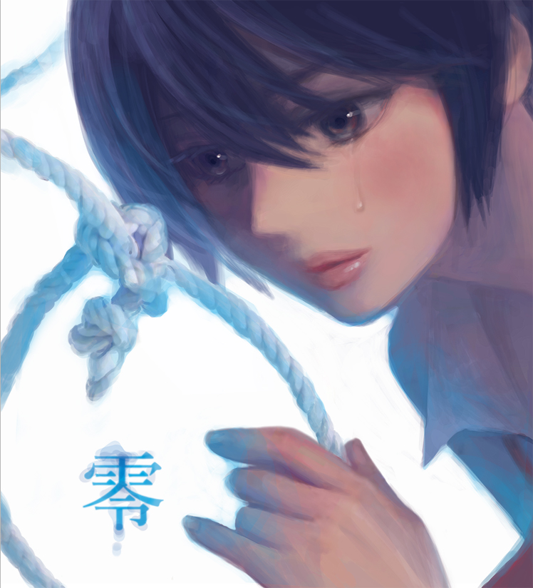 The Big ImageBoard (TBIB) - black eyes black hair blush crying fatal ...