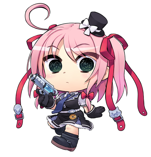 The Big ImageBoard (TBIB) - abua ahoge black gloves bow chibi g.i.b ...