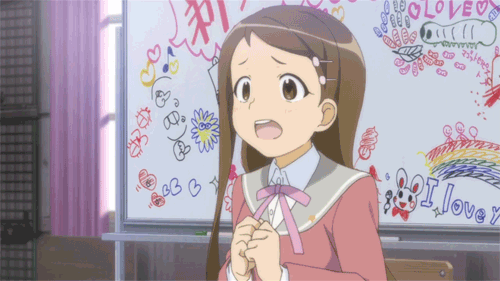 The Big Imageboard Tbib 1girl Ahoge Animated Animated Brown
