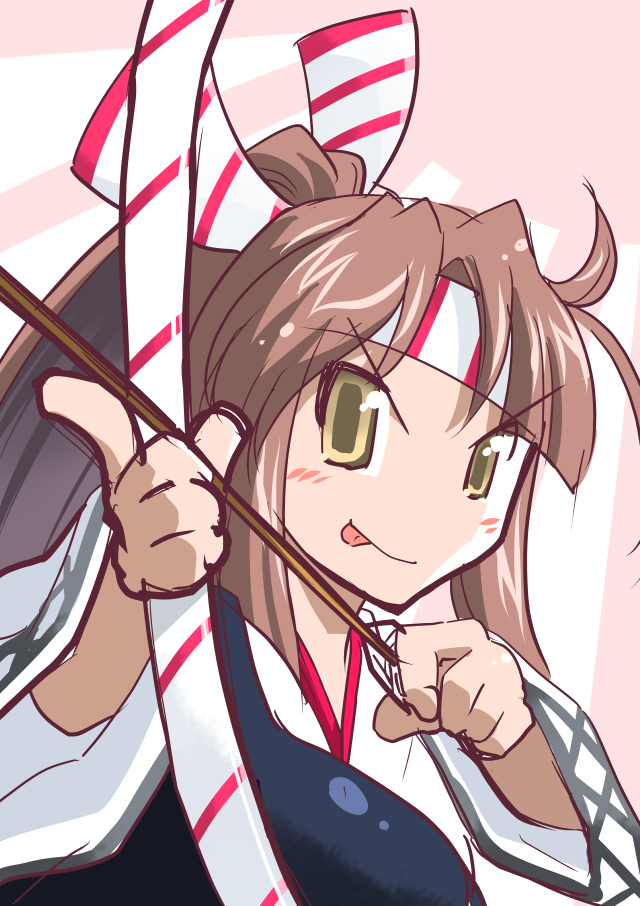 The Big ImageBoard (TBIB) - 1girl :p aiming arrow (projectile) bow (weapon) brown hair ...