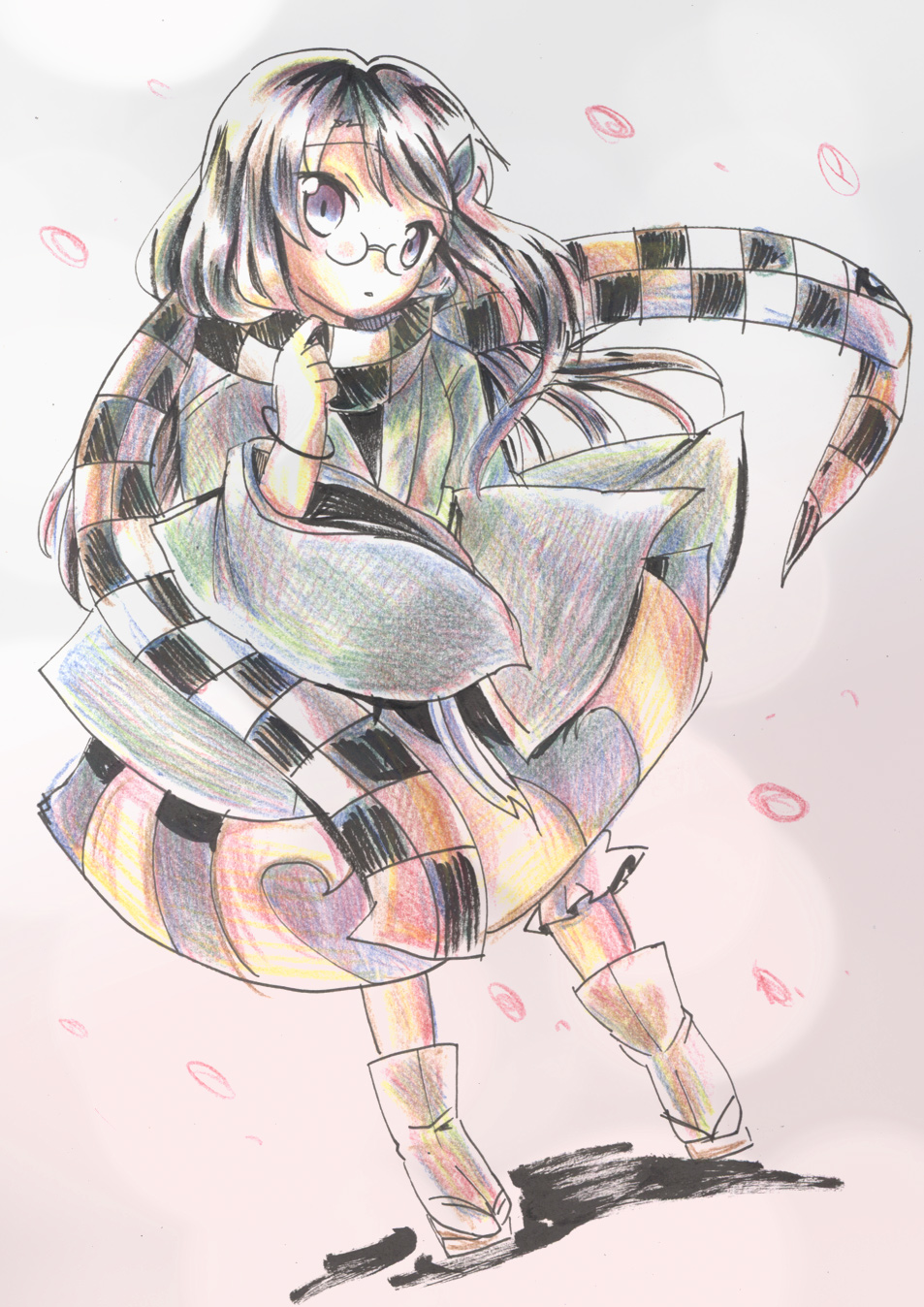 The Big Imageboard Tbib Brown Eyes Brown Hair Checkered Futatsuiwa