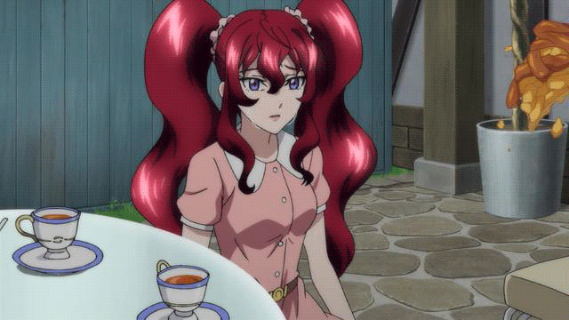 The Big Imageboard Tbib 1girl Animated Animated Blue Eyes Cross Ange Crying Dress Hilda