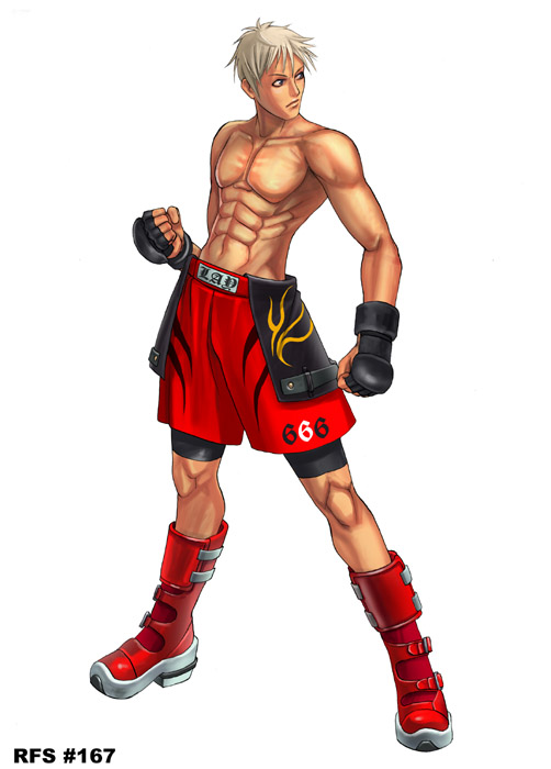 The Big ImageBoard (TBIB) - 1boy abs blonde hair boots fighting stance ...