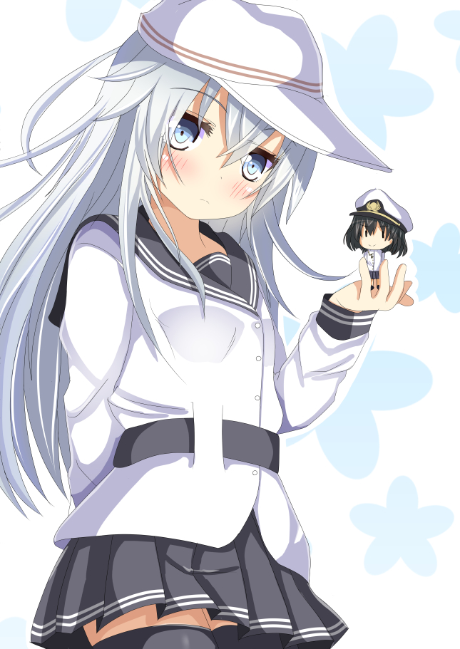 The Big ImageBoard (TBIB) - 1girl admiral (kancolle) admiral (kancolle) (cosplay) arms behind ...