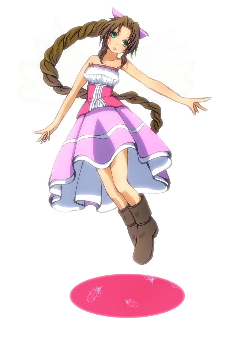 The Big ImageBoard (TBIB) - 1girl aerith gainsborough bare shoulders ...