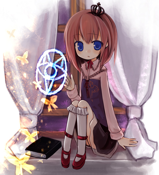 The Big ImageBoard (TBIB) - 1girl amakaze sora book brown hair bug ...