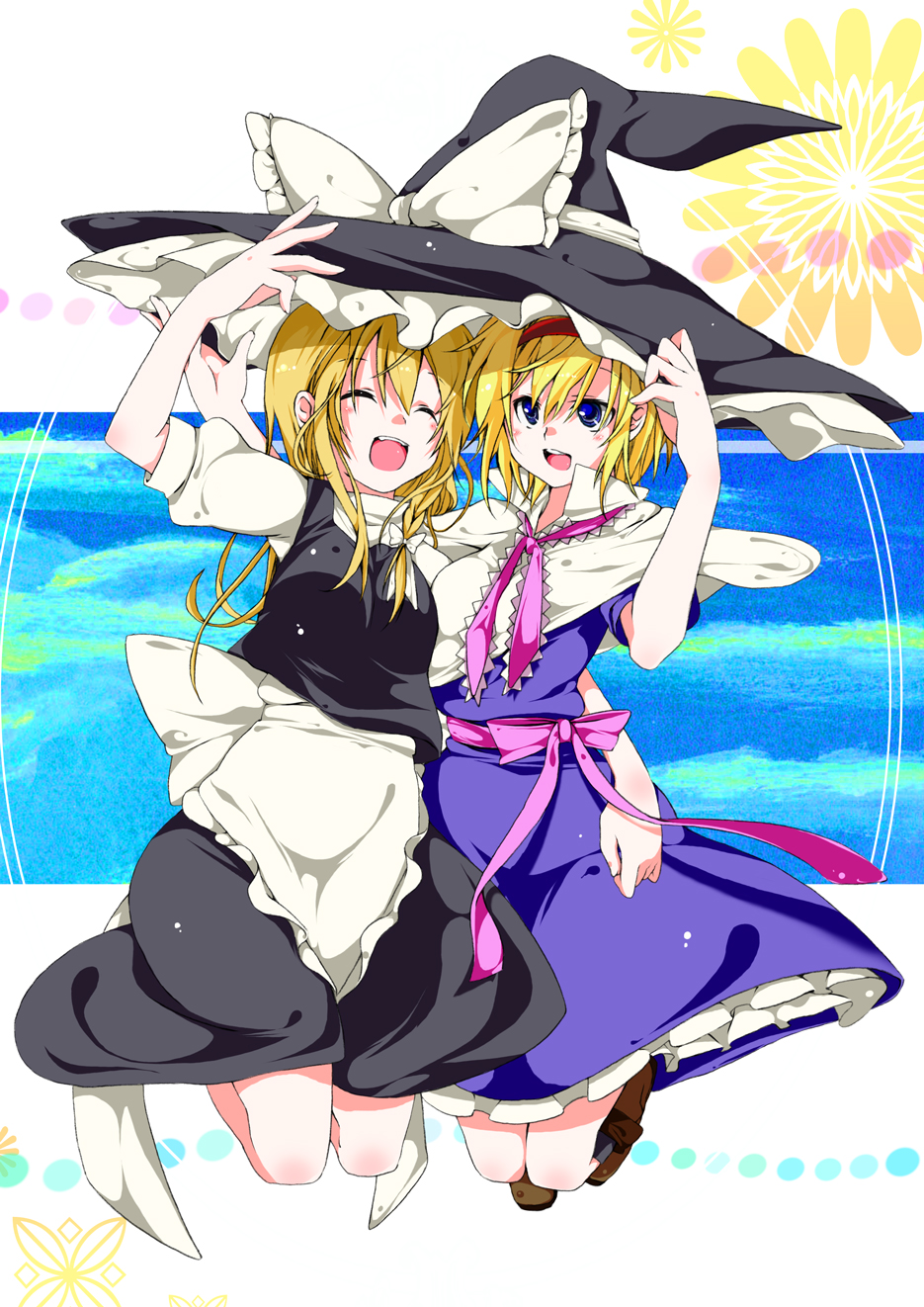 The Big ImageBoard (TBIB) - 2girls alice margatroid bad id bad pixiv id blonde hair hat highres ...