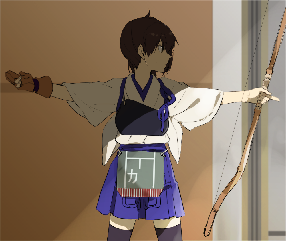 The Big ImageBoard (TBIB) - archery bow (weapon) brown eyes brown hair ...