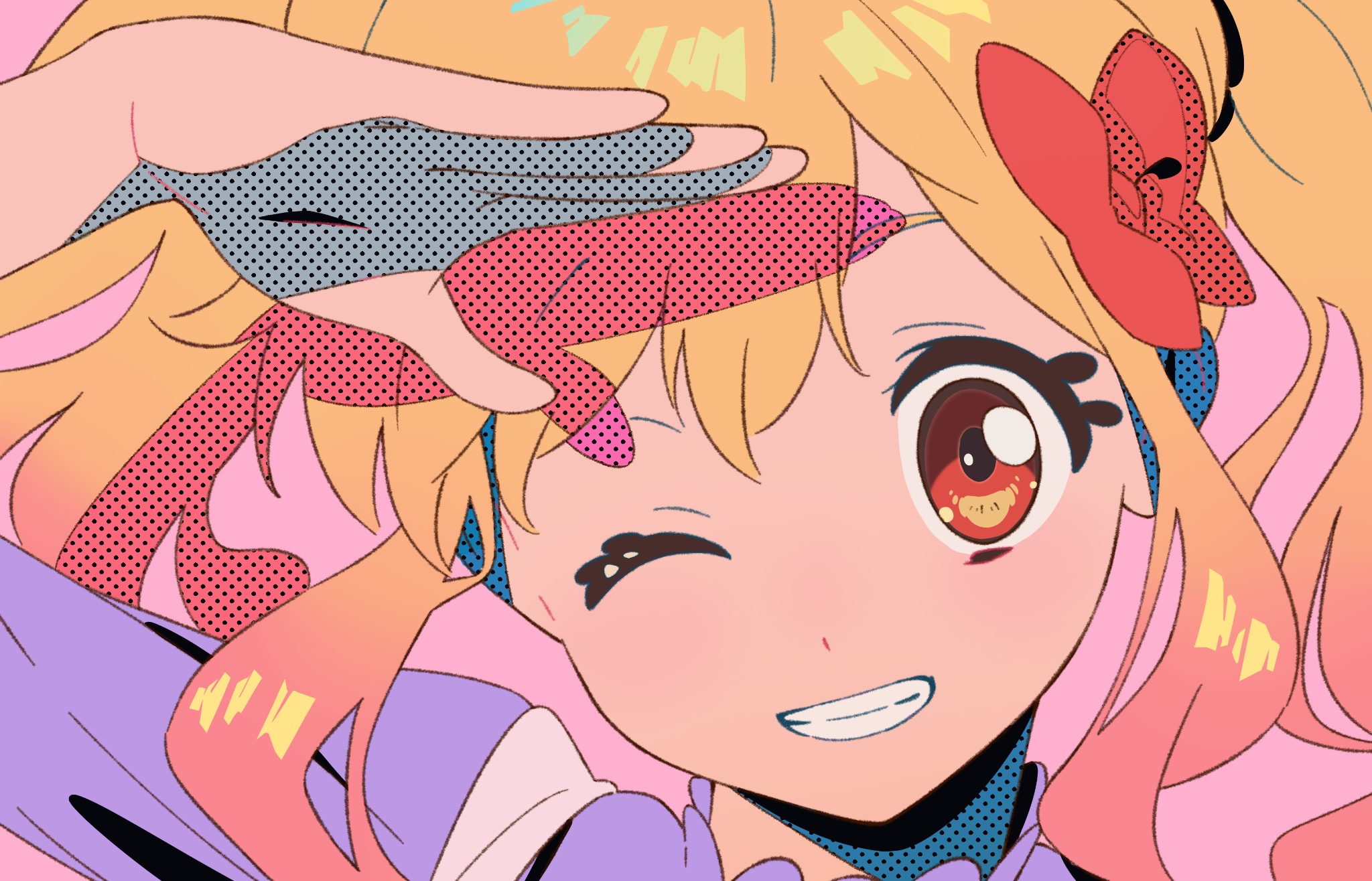 The Big ImageBoard (TBIB) - 1girl aikatsu! (series) aikatsu stars! blonde hair bow close-up ...