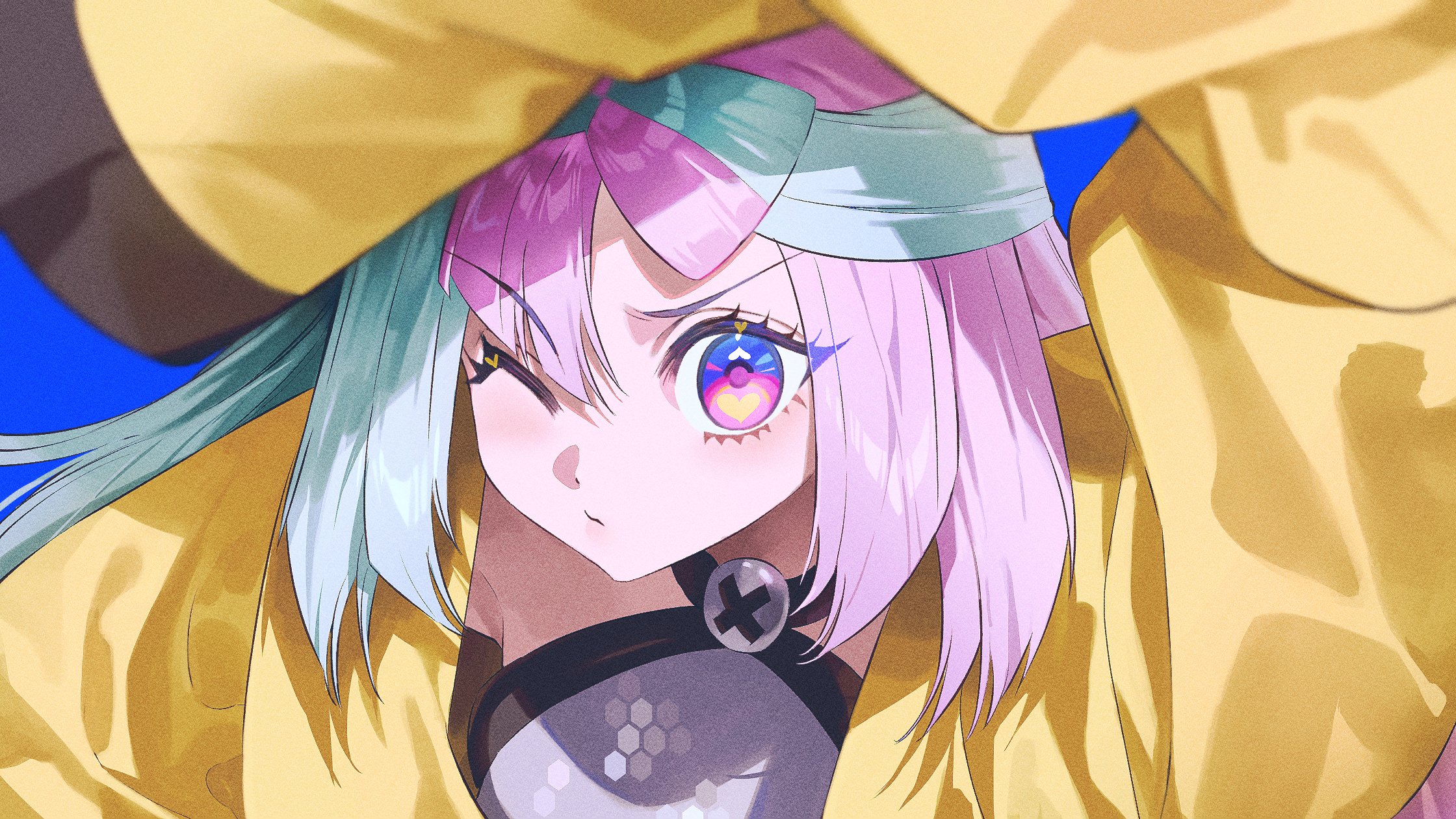 The Big ImageBoard (TBIB) - 1girl 987645321o blue hair bow-shaped hair ...