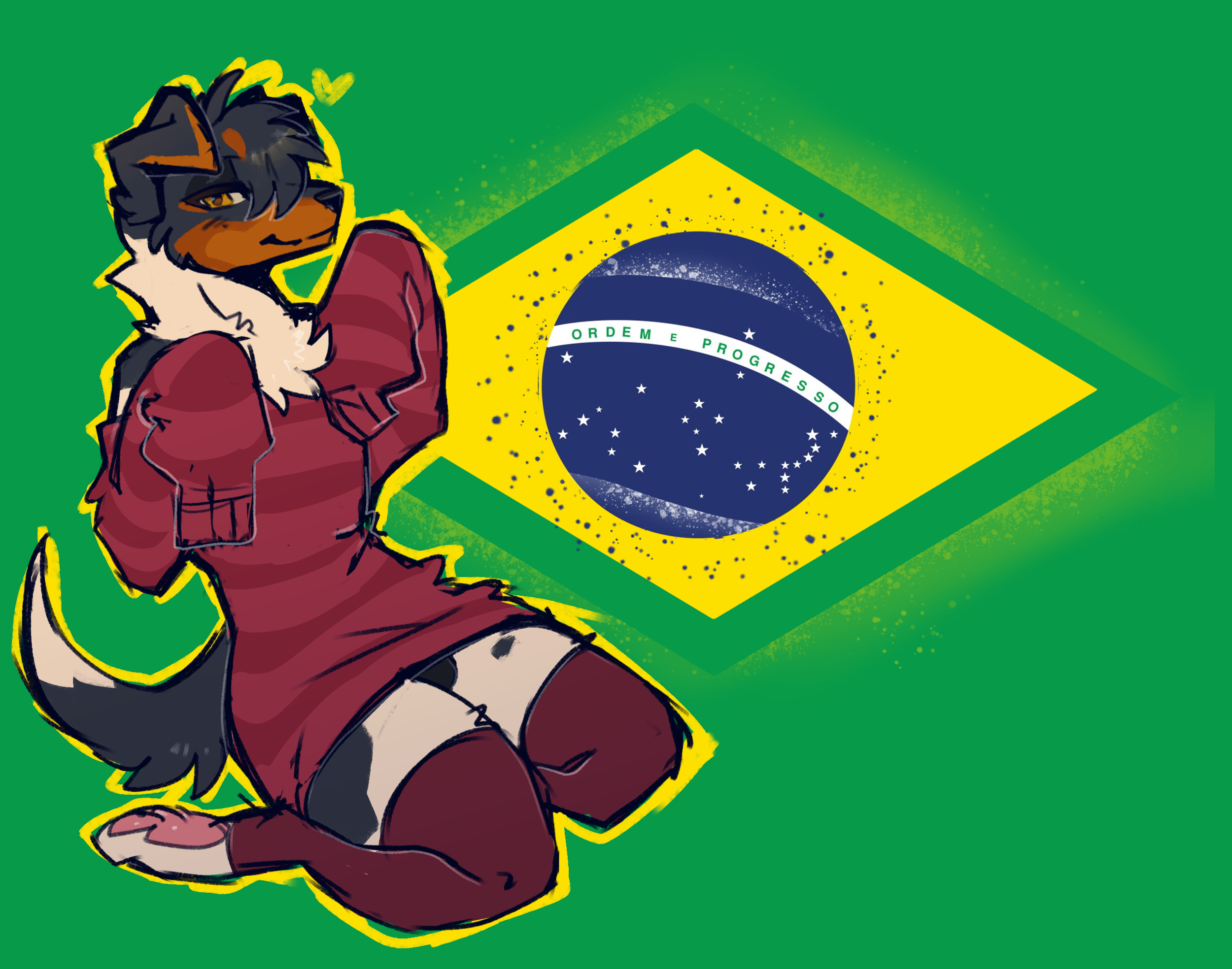 The Big ImageBoard (TBIB) - 2024 animal humanoid anthro black body black clothing black face ...