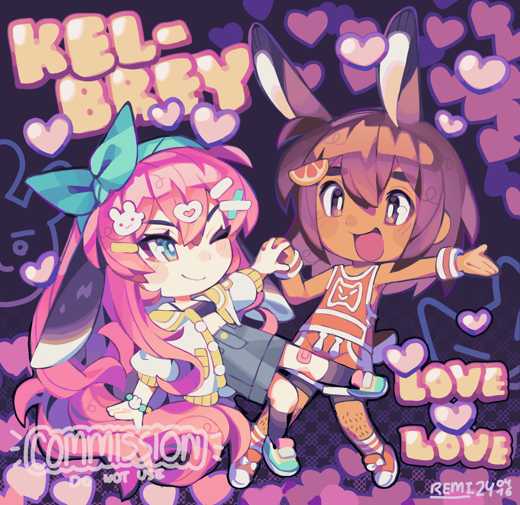 The Big ImageBoard (TBIB) - 1boy 1girl animal ears aubrey (faraway) (omori) aubrey (omori) blue ...