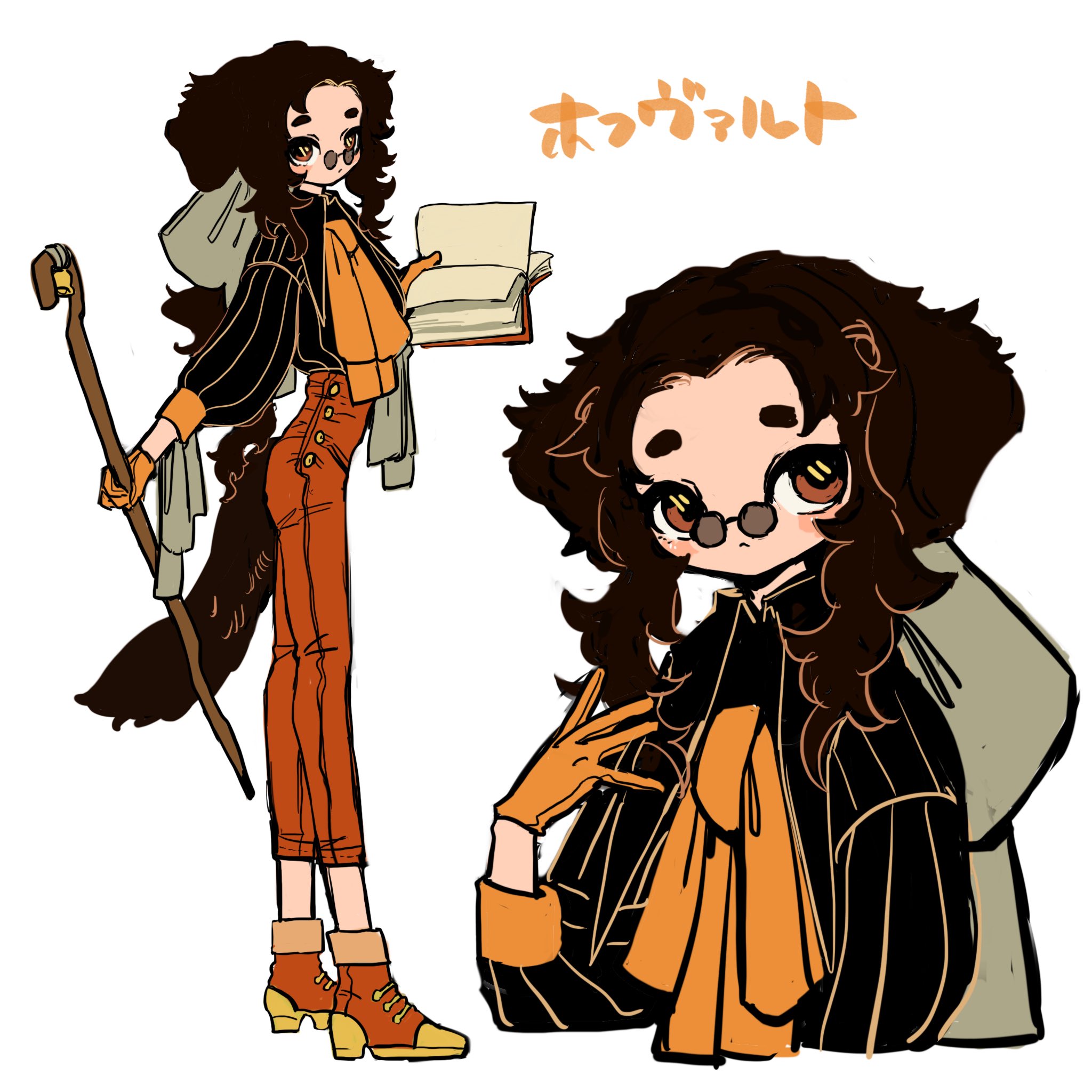 The Big ImageBoard (TBIB) - 1boy animal ears black shirt book boots brown eyes brown footwear ...