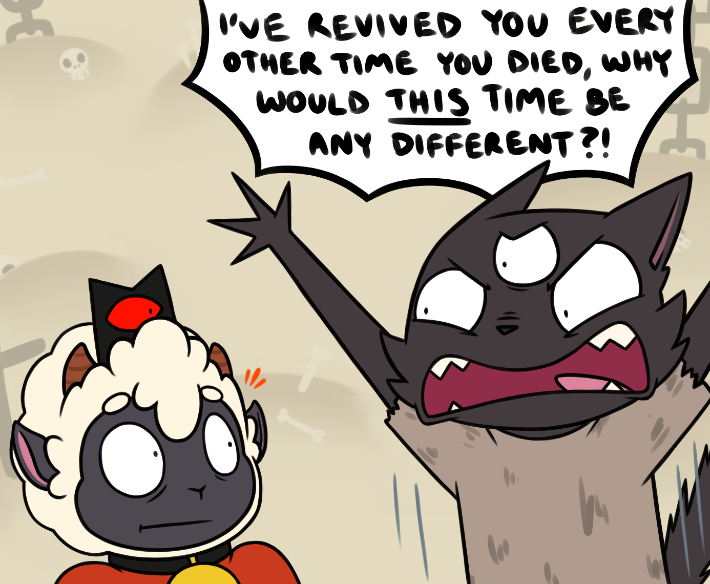 The Big ImageBoard (TBIB) - 3 eyes angry anthro bell bell collar black body black fur bovid ...