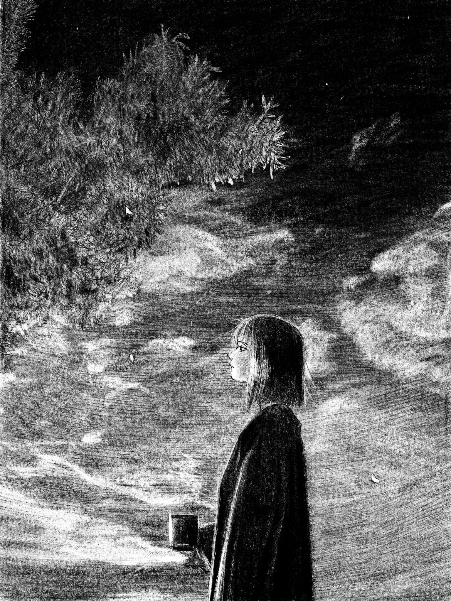 The Big ImageBoard (TBIB) - 1girl cup from side graphite (medium ...