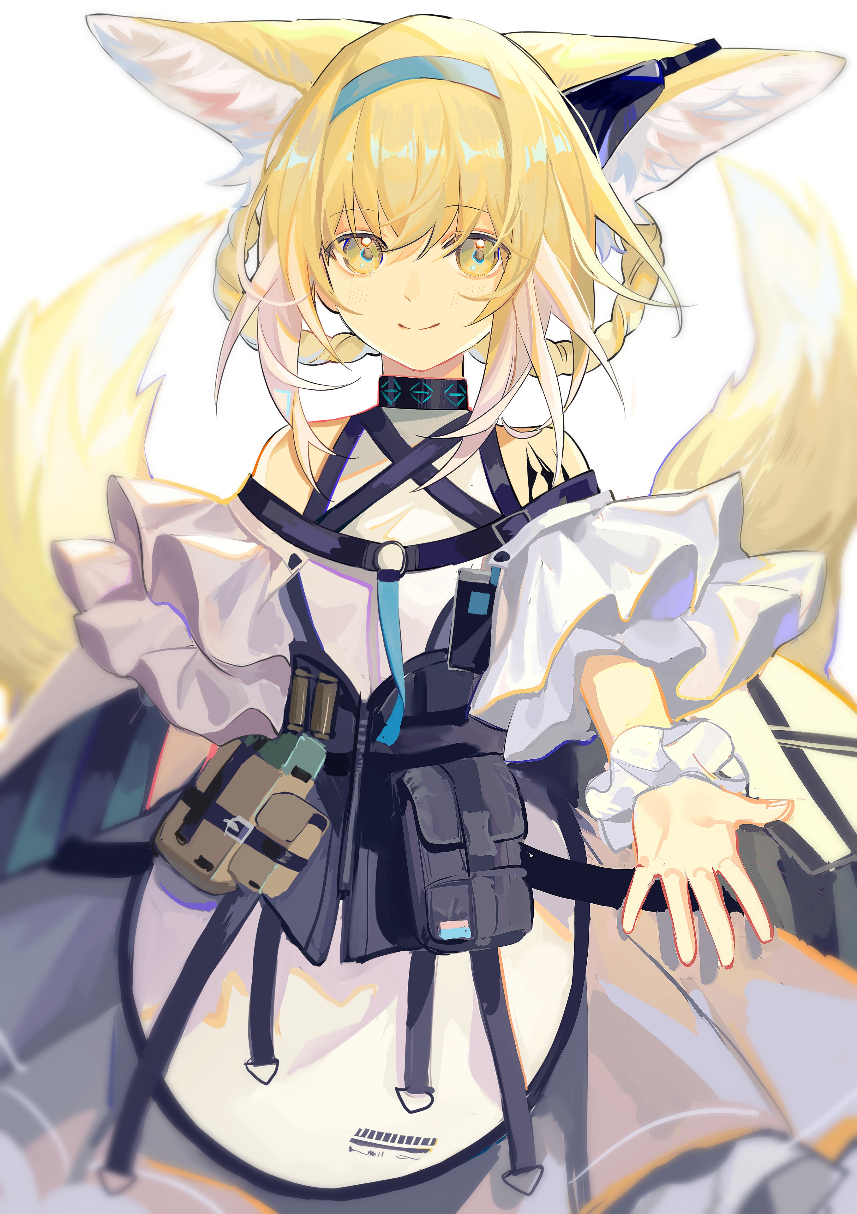 The Big ImageBoard (TBIB) - 1girl absurdres animal ears arknights bare shoulders blonde hair ...