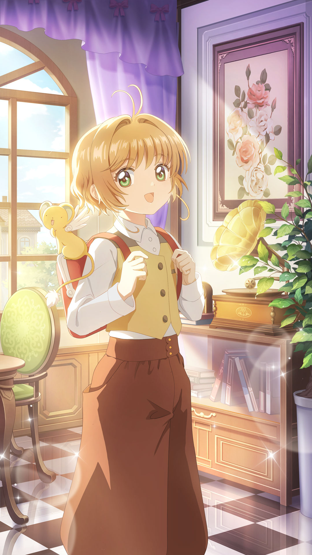 The Big ImageBoard (TBIB) - backpack bag brown hair cardcaptor sakura curtains green eyes ...
