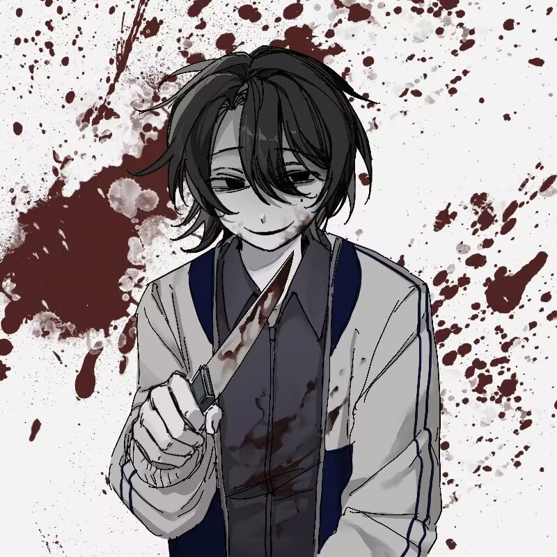 The Big ImageBoard (TBIB) - 1boy black eyes black hair black shirt blood blood on clothes blood ...