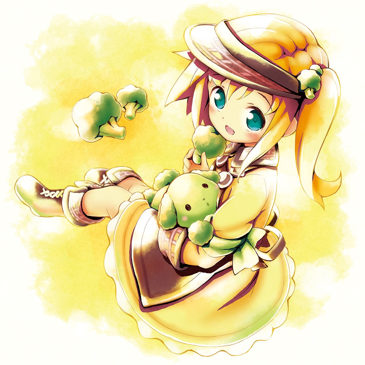 The Big ImageBoard (TBIB) - 1girl :d aikei ake animal apron blonde hair ...