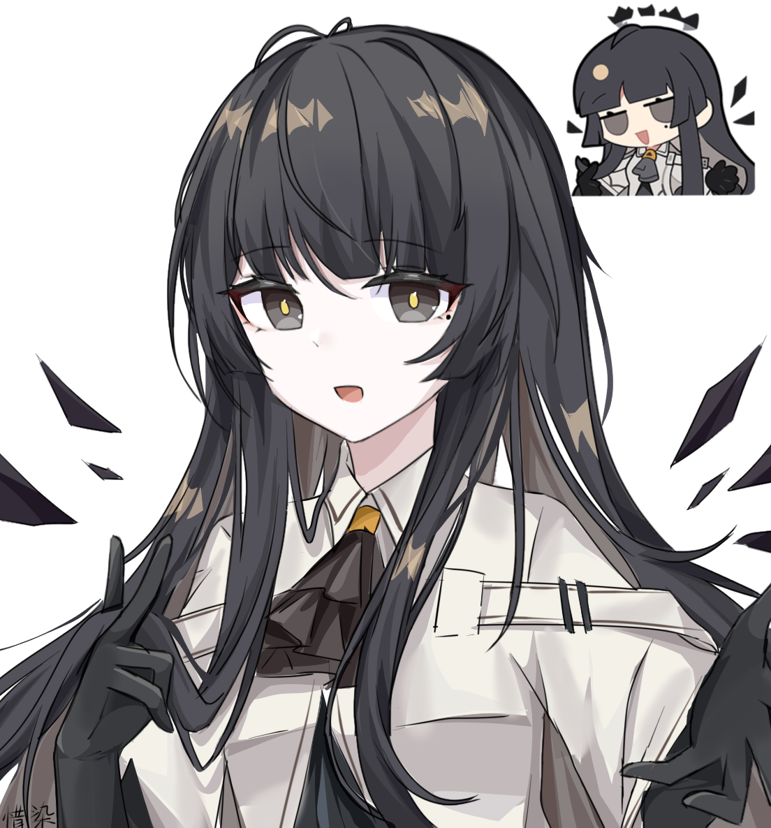 The Big Imageboard Tbib 1girl D Arknights Ascot Black Ascot Black