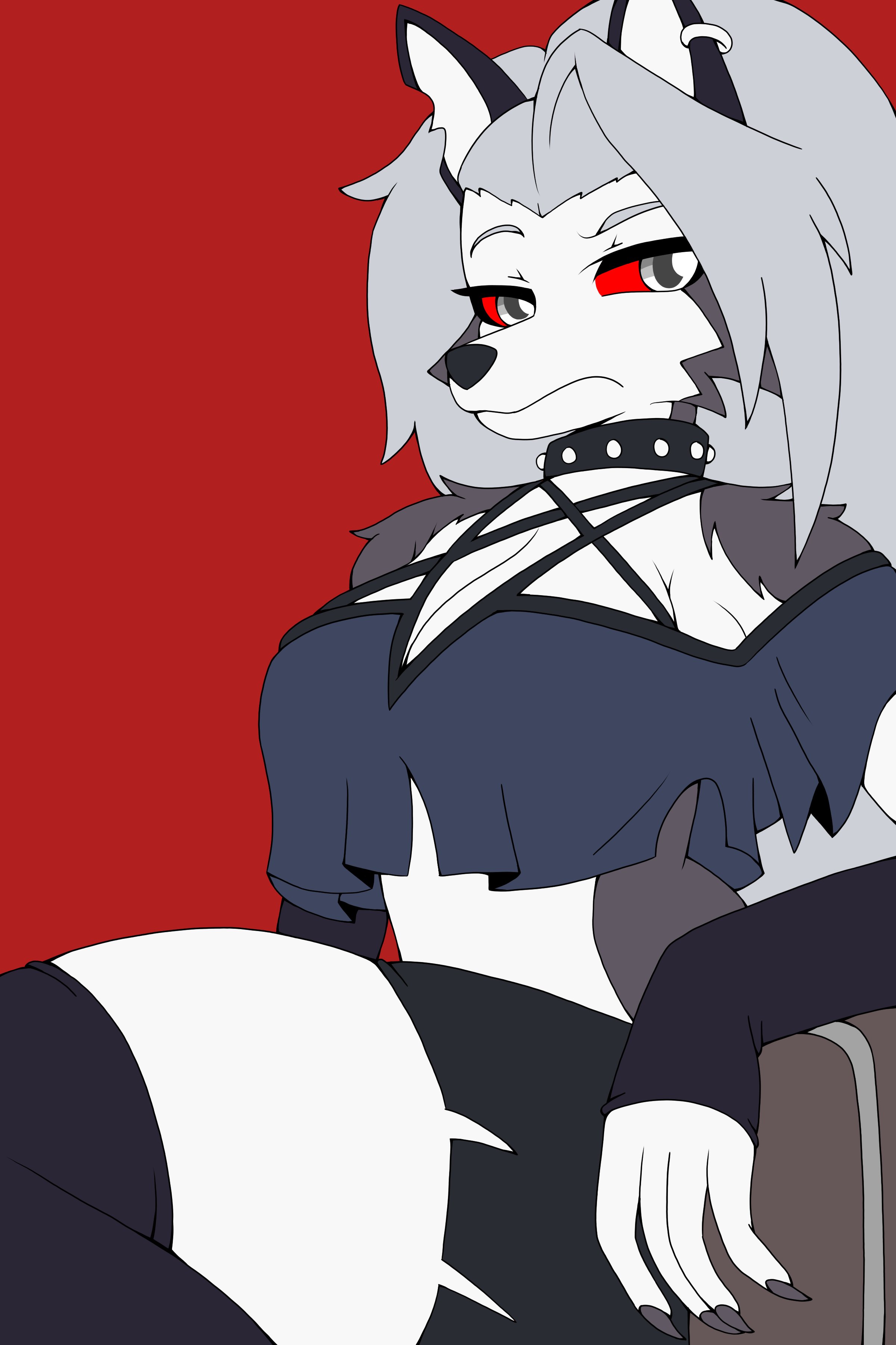 The Big ImageBoard (TBIB) - absurd res animal humanoid anthro black clothing blue clothing blue ...