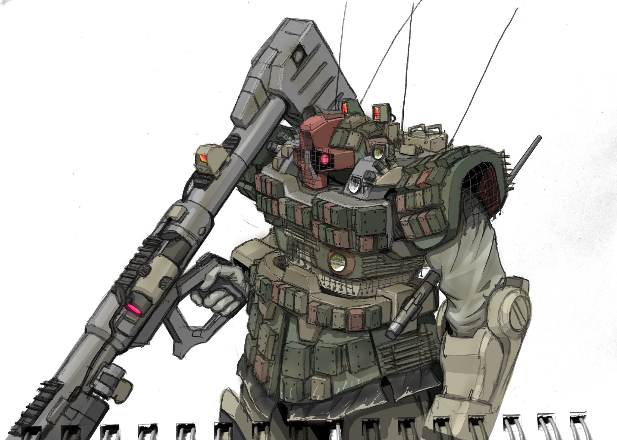 The Big ImageBoard (TBIB) - aron e bazooka (gundam) cope cage dom ...