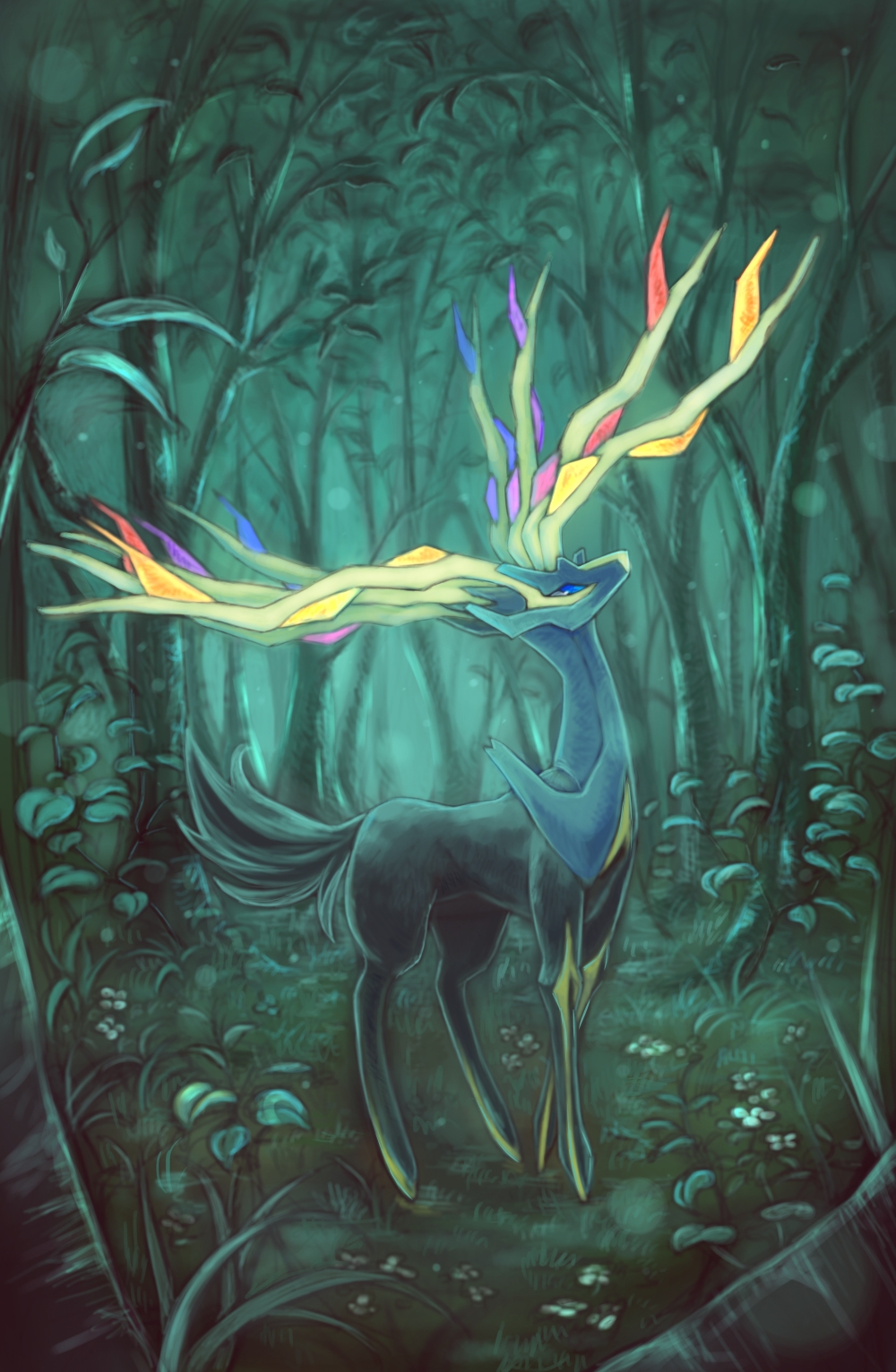 The Big ImageBoard (TBIB) - 2015 ambiguous gender antlers blue eyes ...