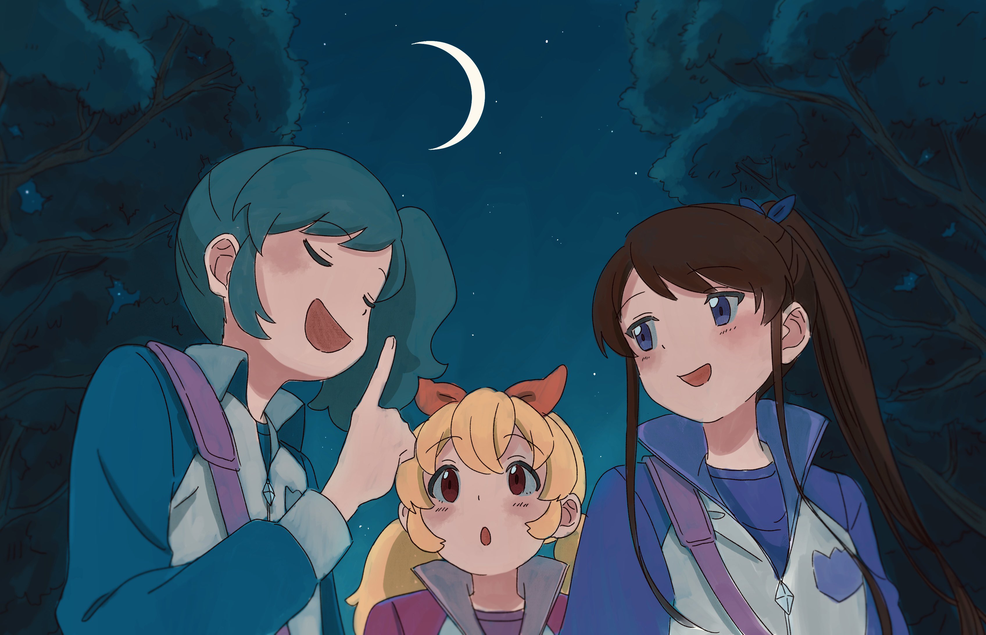 The Big ImageBoard (TBIB) - 3girls :o absurdres aikatsu! aikatsu! (series) aqua hair blonde hair ...