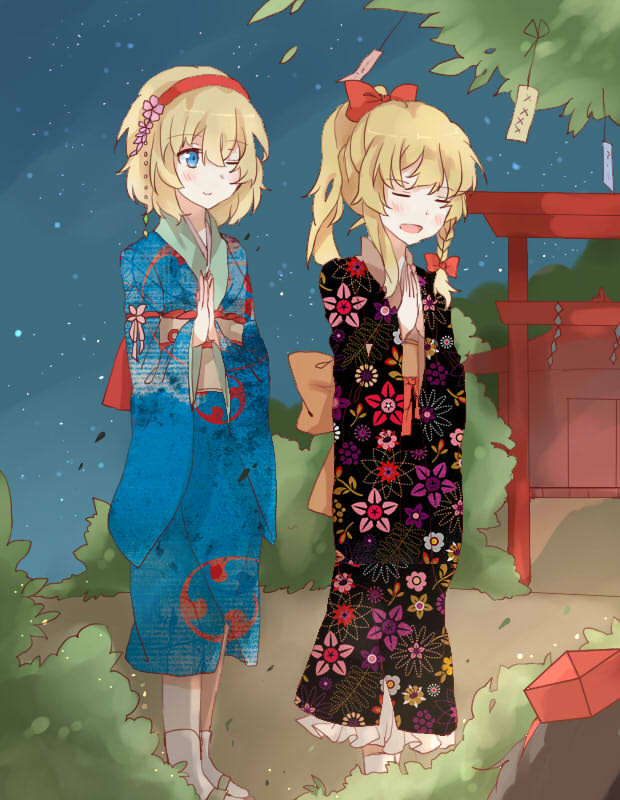 The Big ImageBoard (TBIB) - 3girls alice margatroid alternate costume alternate hairstyle bad id ...