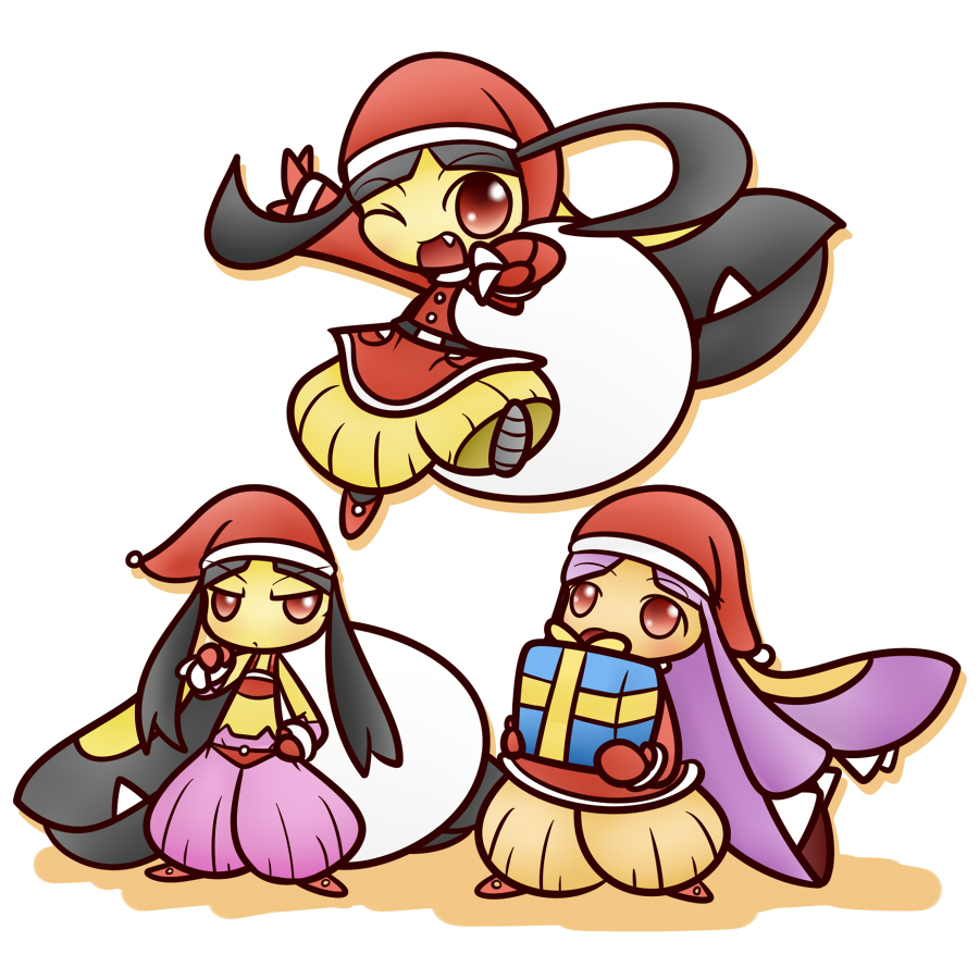 The Big ImageBoard (TBIB) - belt bikini black hair chibi christmas ...