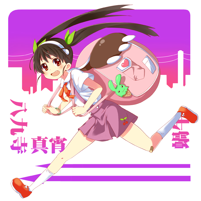 The Big ImageBoard (TBIB) - 1girl backpack bag bakemonogatari bandaid ...