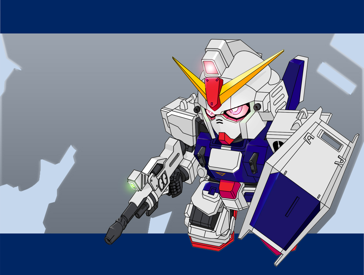 The Big ImageBoard (TBIB) - blue destiny 03 chibi gun gundam gundam ...