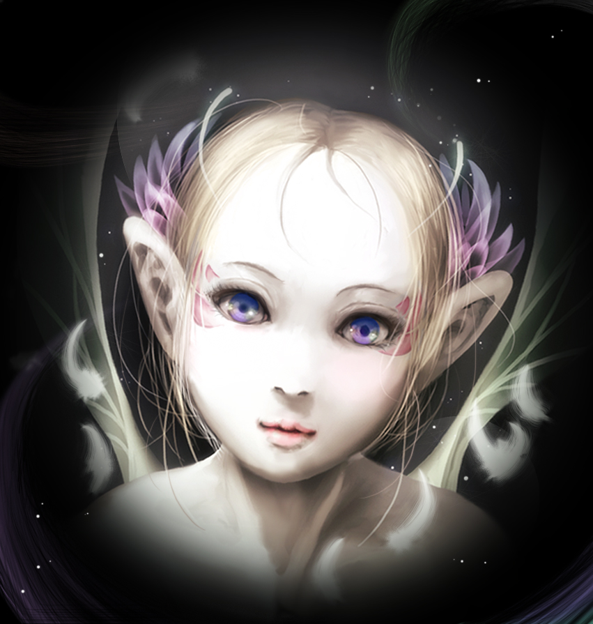 The Big Imageboard Tbib Blonde Hair Blue Eyes Fairy Funakura Lips