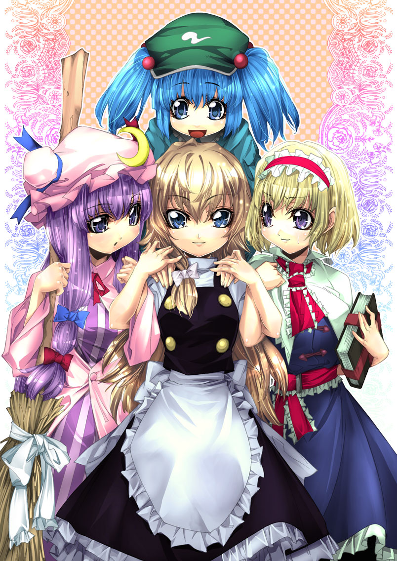 The Big Imageboard Tbib 4girls Alice Margatroid Apron Blonde Hair