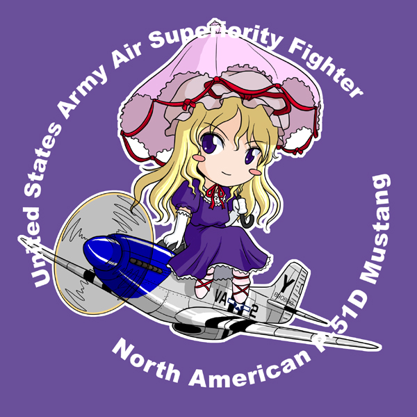 The Big ImageBoard (TBIB) - 1girl aircraft airplane blonde hair blue eyes chibi commentary ...