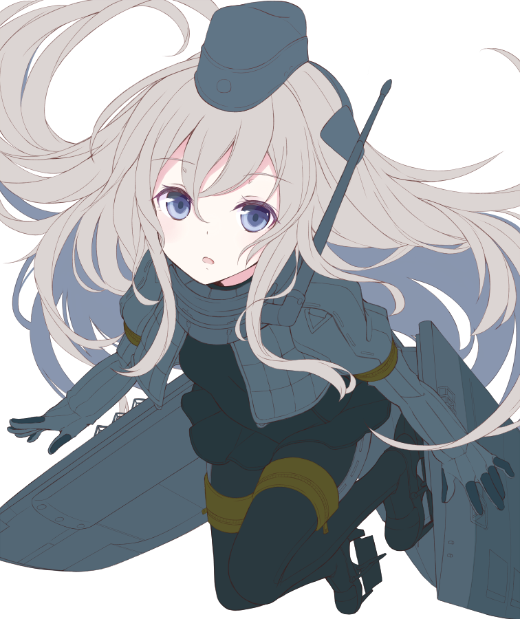 The Big ImageBoard (TBIB) - 1girl bad id bad twitter id black pantyhose blue eyes garrison cap ...