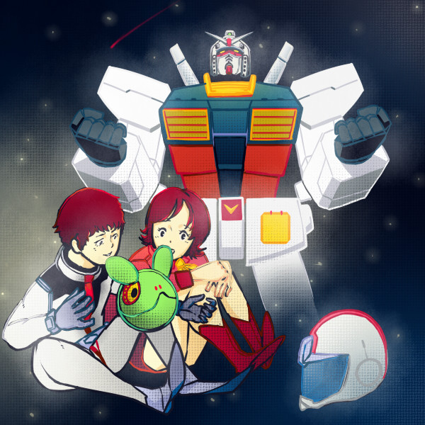 The Big ImageBoard (TBIB) - 1boy 1girl amuro ray brown hair frau bow ...
